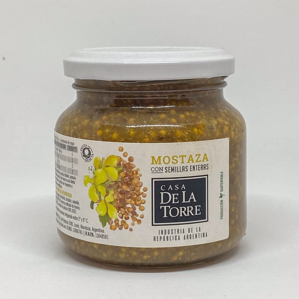 Mostaza con semillas enteras – La colmena de cristal